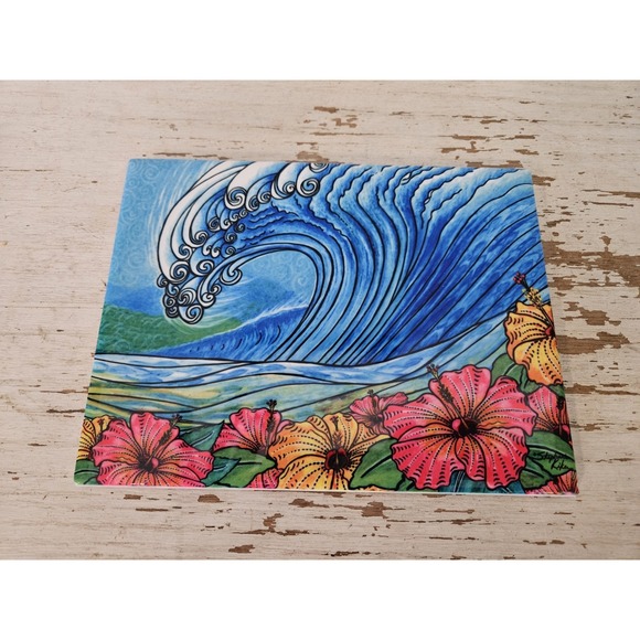 Stephanie Kiker | Art | Stephanie Kiker Ceramic Tile Ocean Wave ...